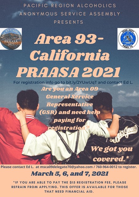 Pacific Region A.A. Service Assembly (PRAASA) - Mid-Southern California ...