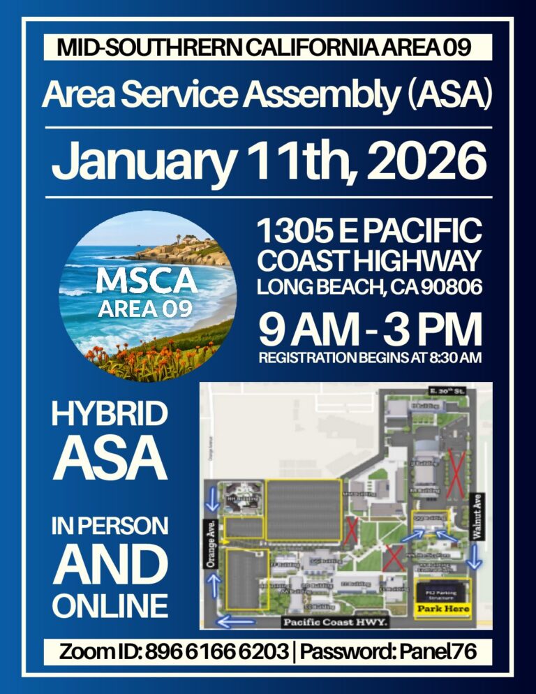 January Area Service Assembly - Mid-Southern California Area 09